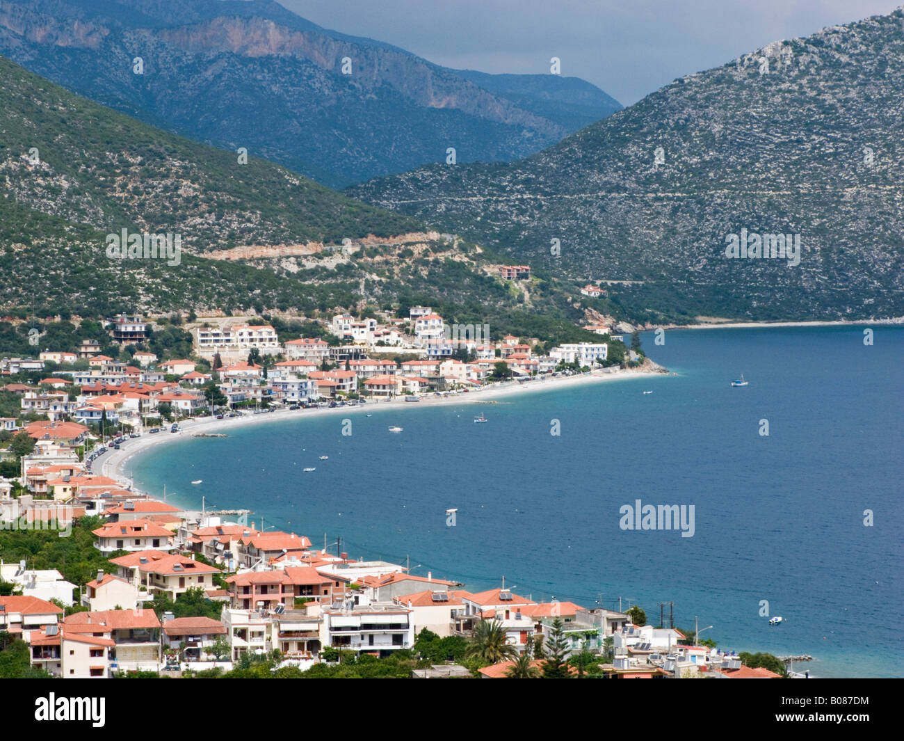 Paralia Tyrou resort, Arcadia, Peleponnese, Greece Stock Photo - Alamy