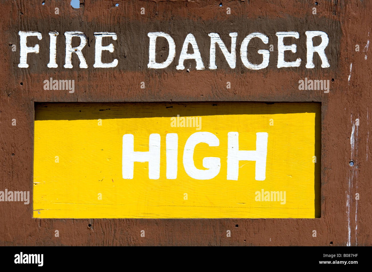 Fire Danger Sign Stock Photos & Fire Danger Sign Stock Images - Alamy