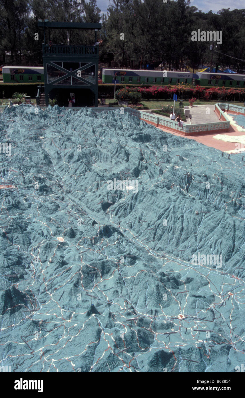 The Mapa en Relieve, a giant relief map of Guatemala in Parque Minerva ...