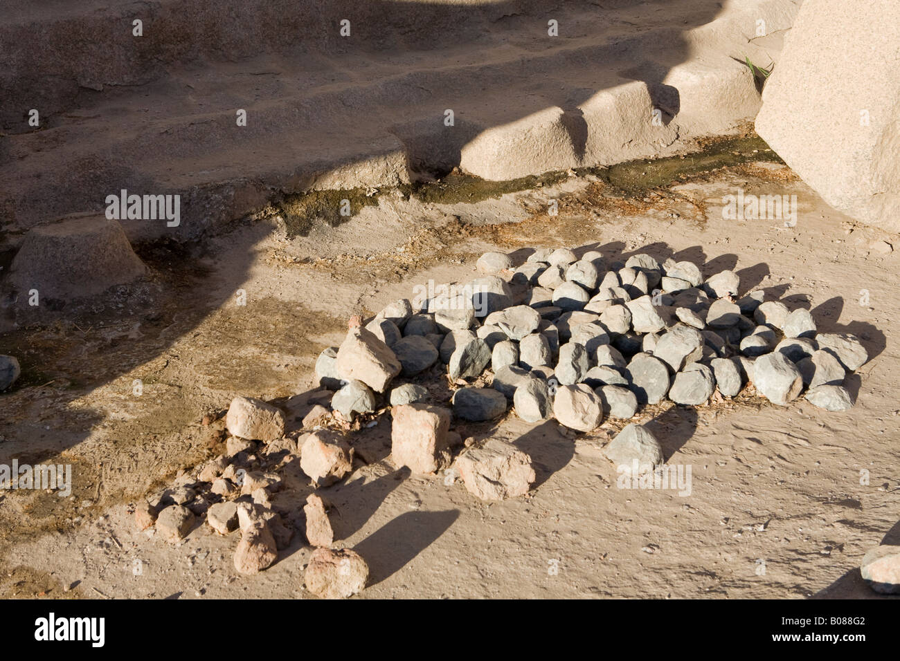 Diorite tools and quarry workings at the site of the Unfinished Obelisk ...
