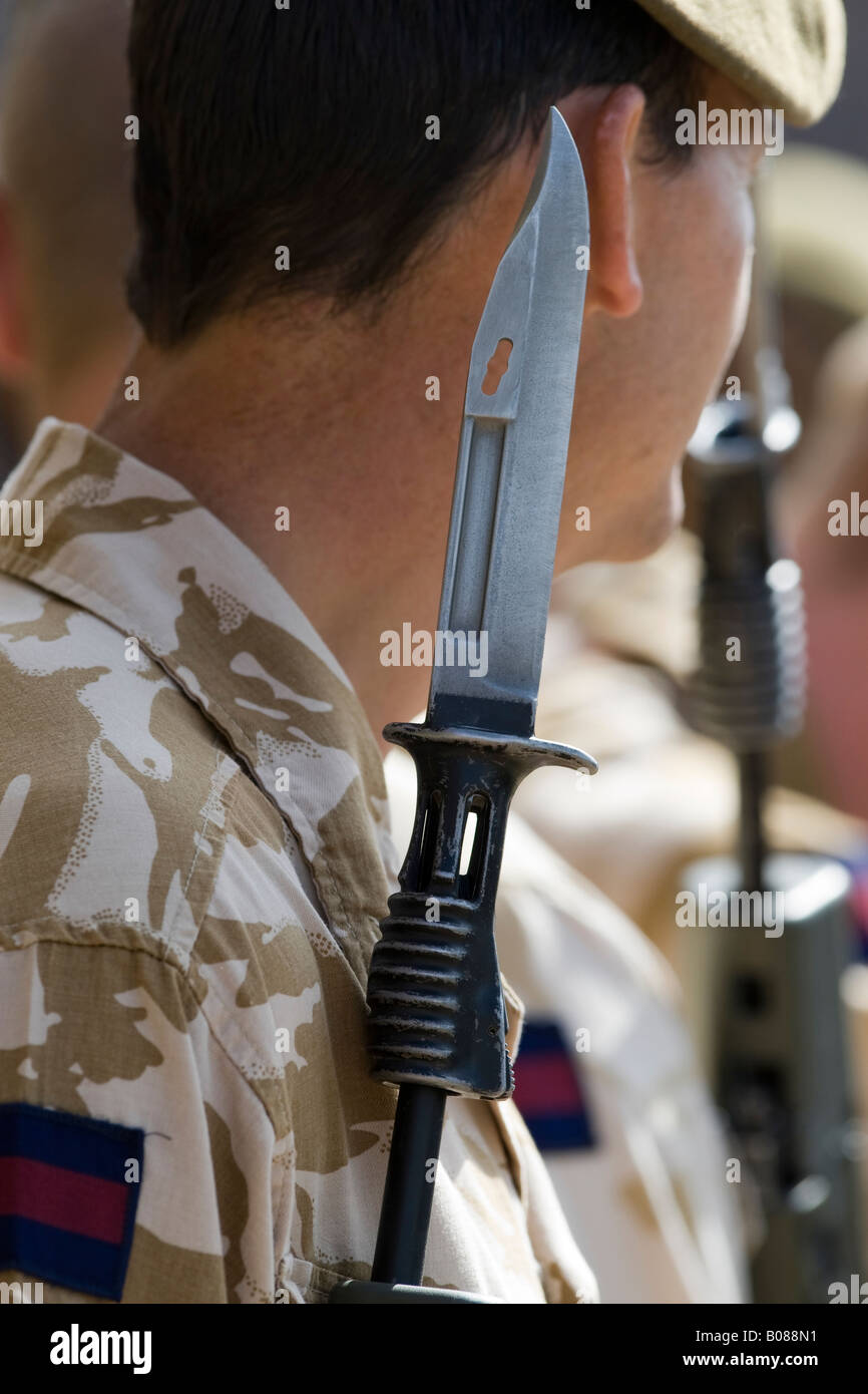 British Army 1st Battalion the Coldstream Guards in desert fatigues ...