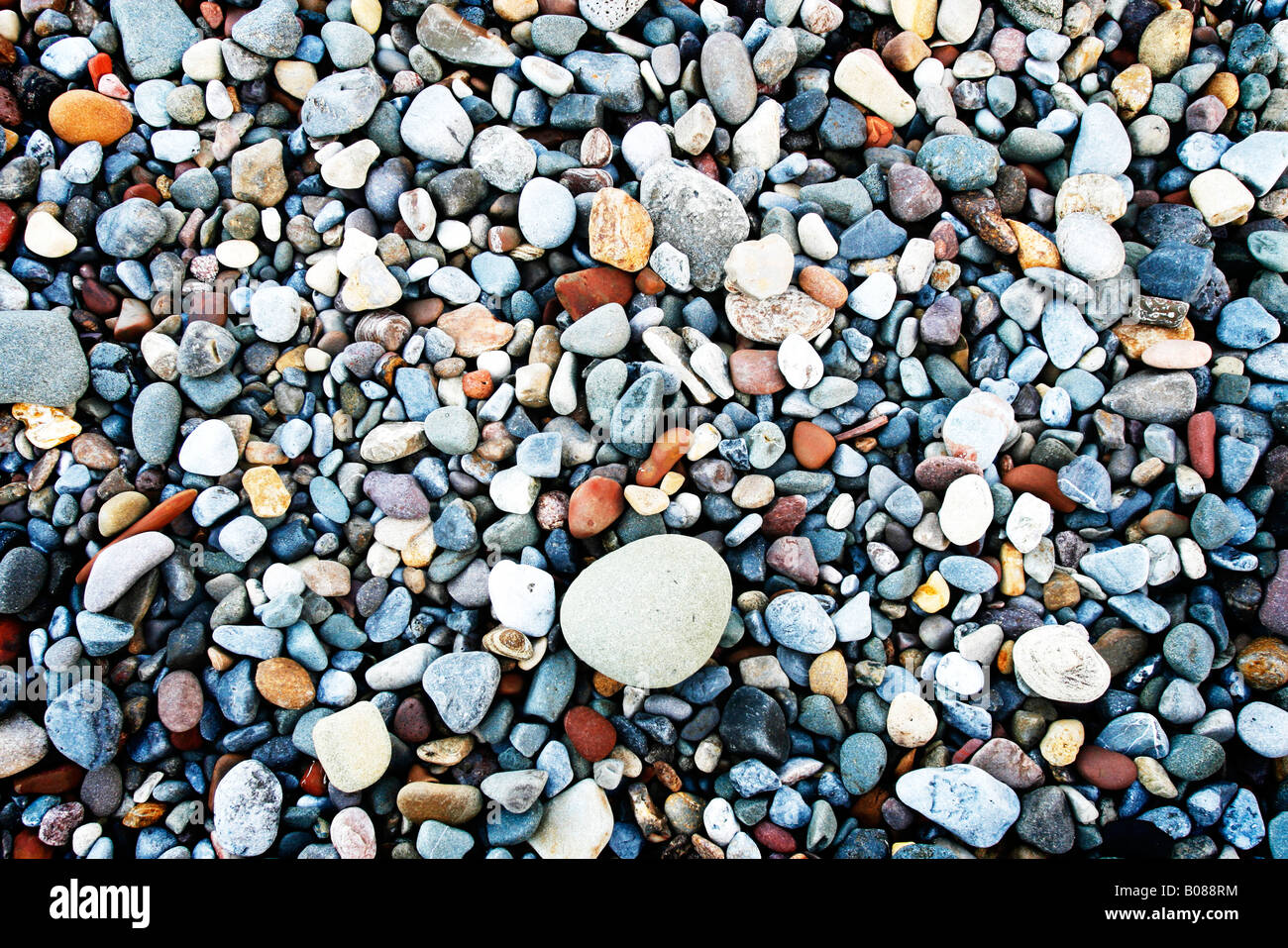 Colourful pebbles on the beach Stock Photo - Alamy