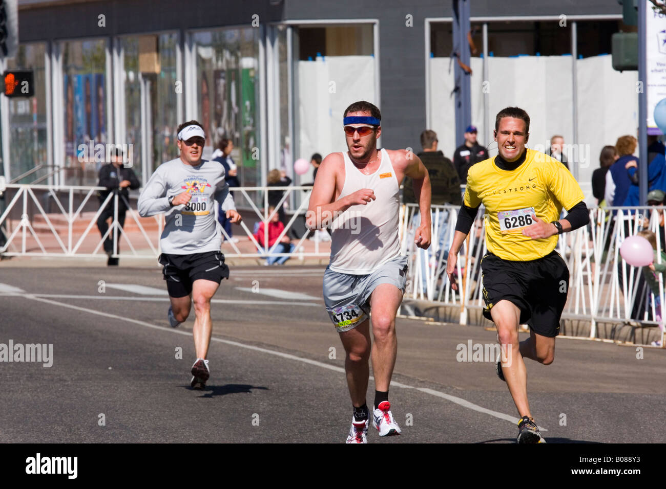 Trio of Finishers Stock Photo - Alamy