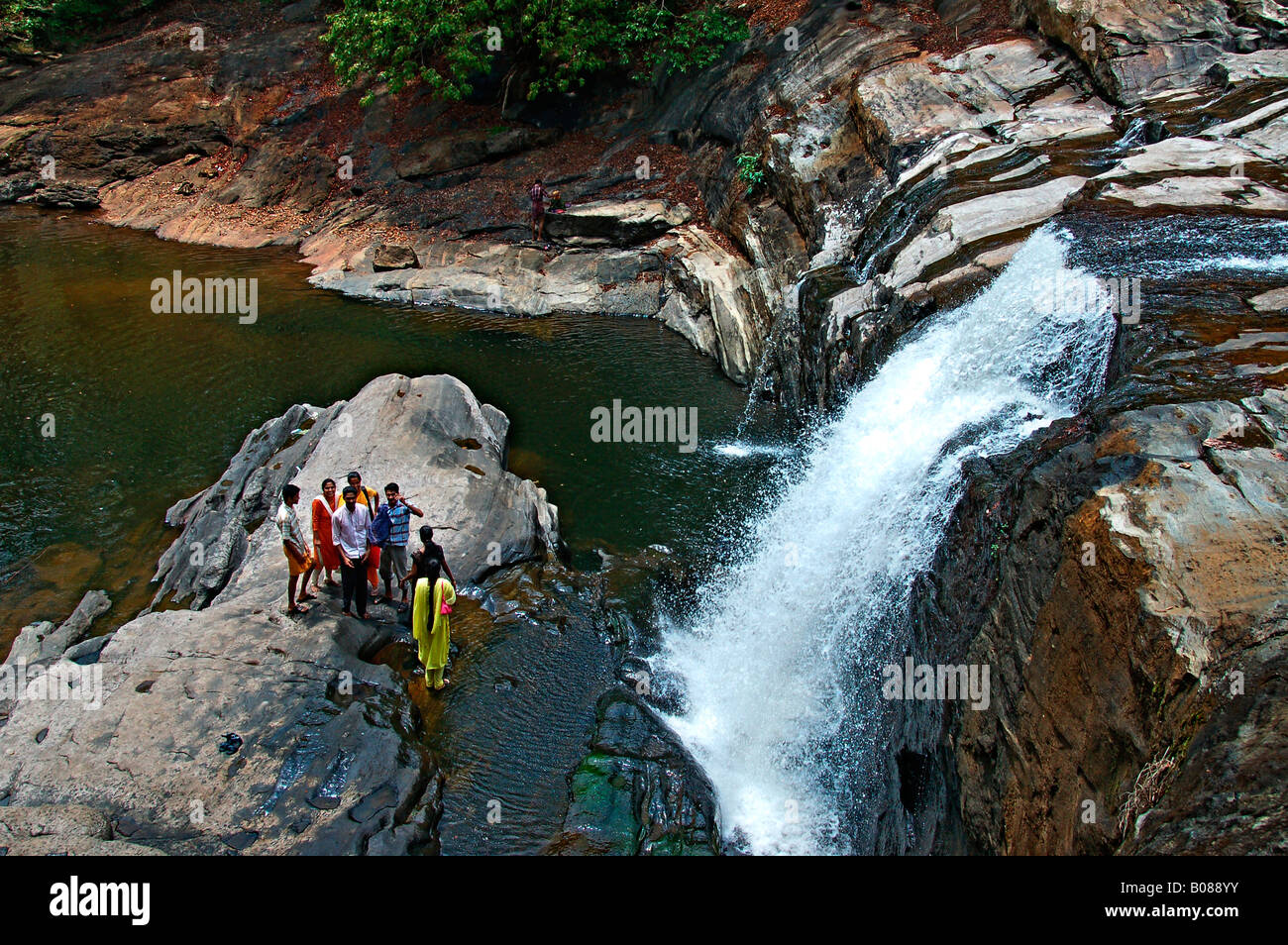 Thommankuthu watterfalls ,thodupusha, Idukki Stock Photo - Alamy