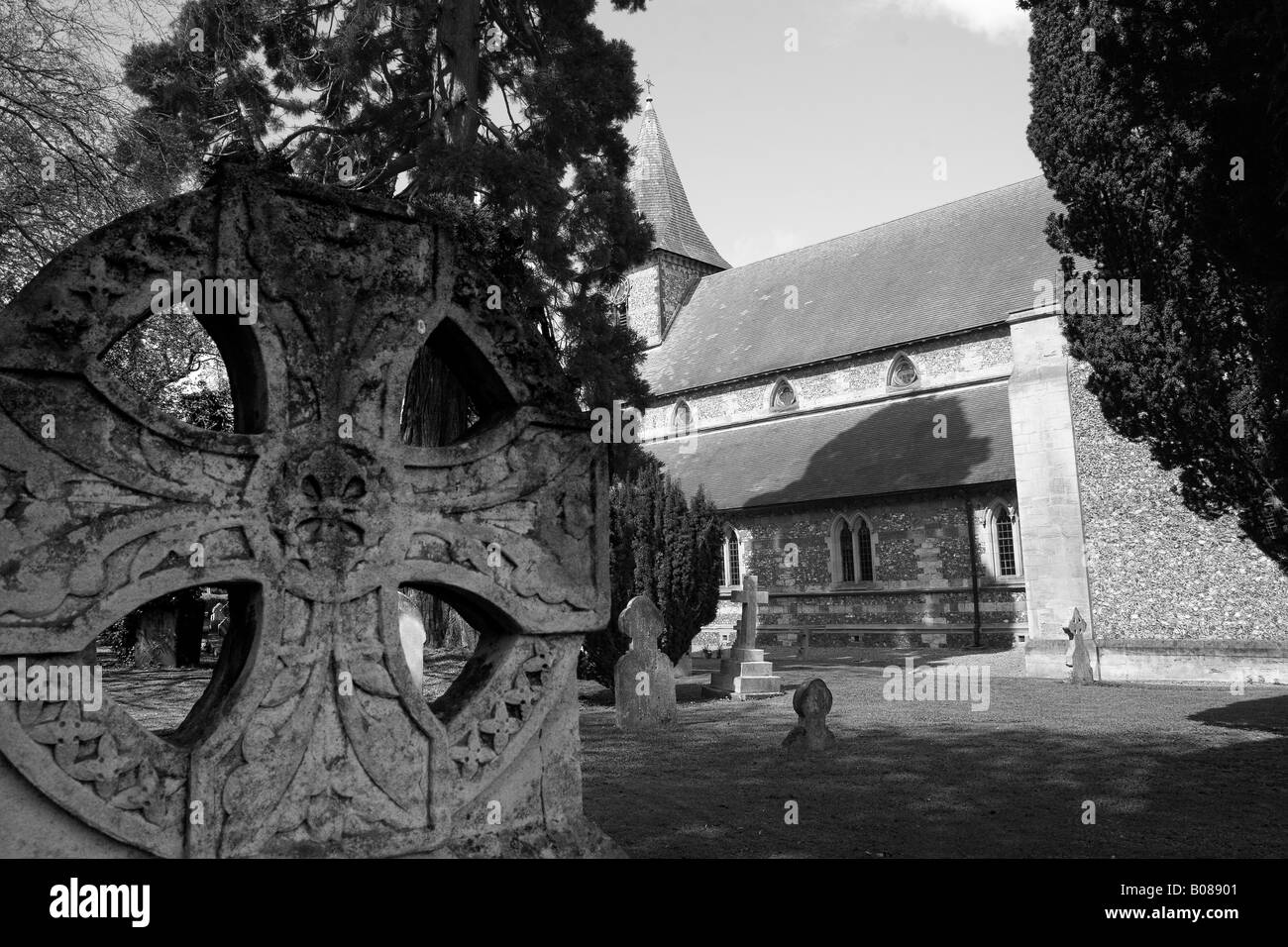 Croydon church Black and White Stock Photos & Images - Alamy