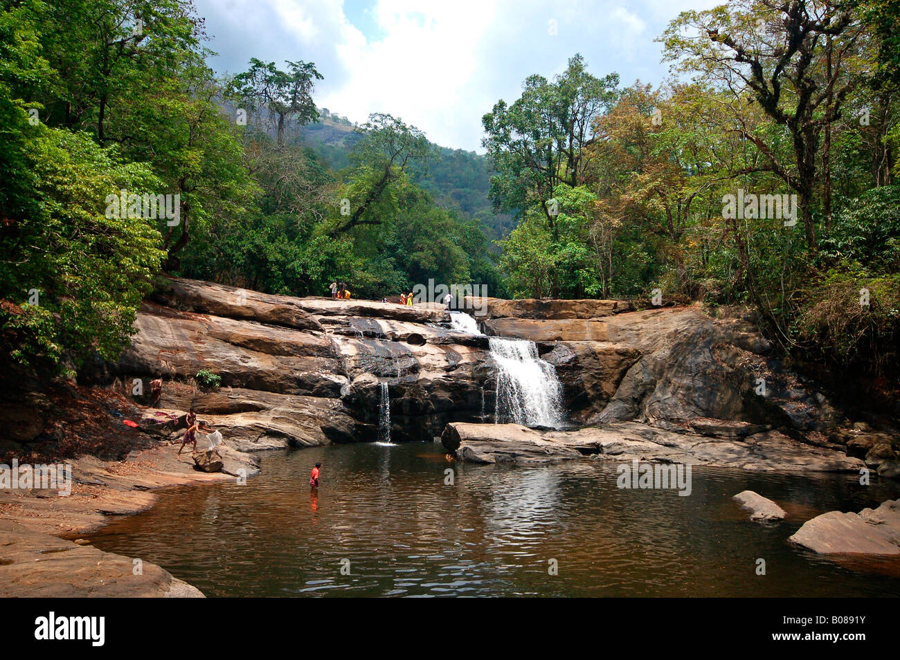 Thommankuthu watterfalls ,thodupusha, Idukki Stock Photo - Alamy