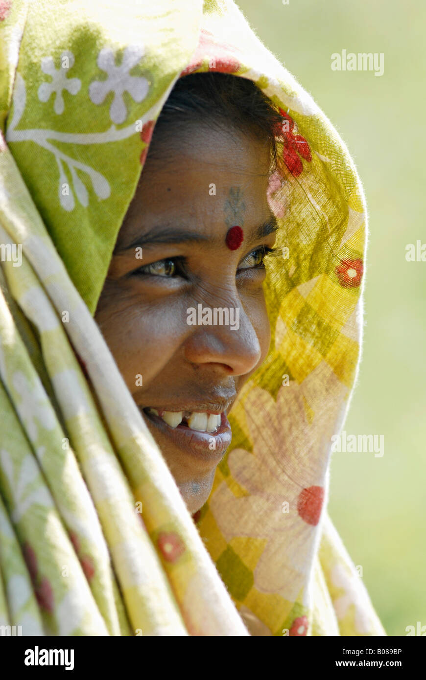 Close-up of woman. Thakkar Tribe. Rural faces of India Stock Photo - Alamy