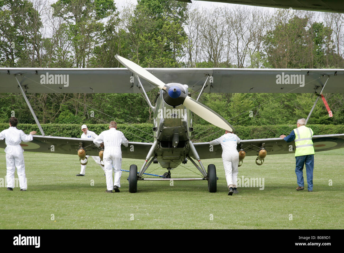 HAWKER HIND 1930'S FIGHTER AIRCRAFT Stock Photo - Alamy