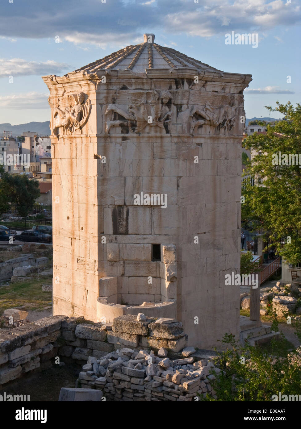 Horologion of athens tower of the winds hi-res stock photography and ...