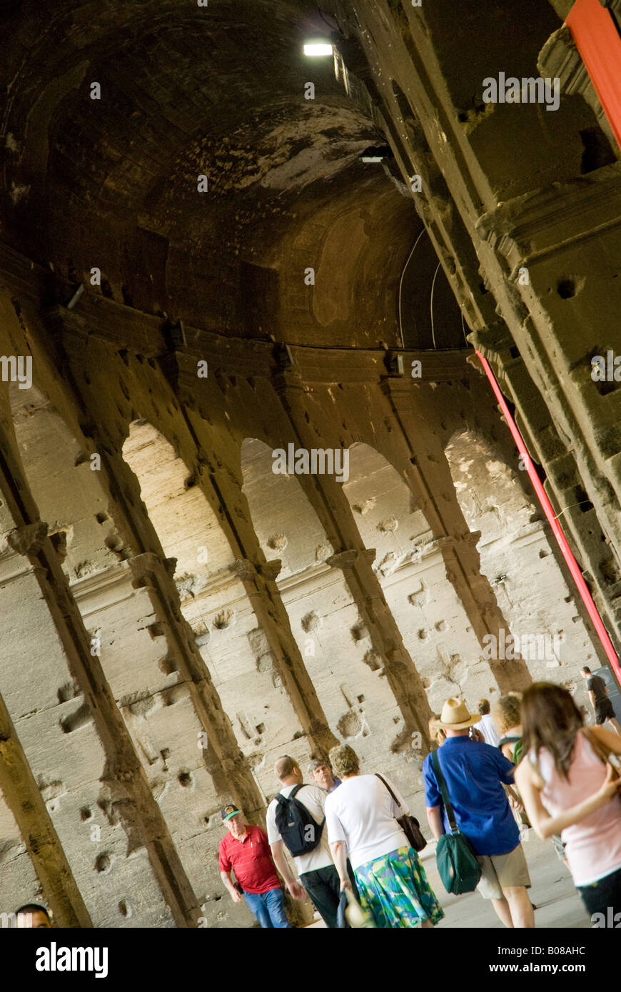 Colosseum Colosseo Rome Passageways (vomitoria) under the seating tiers ...