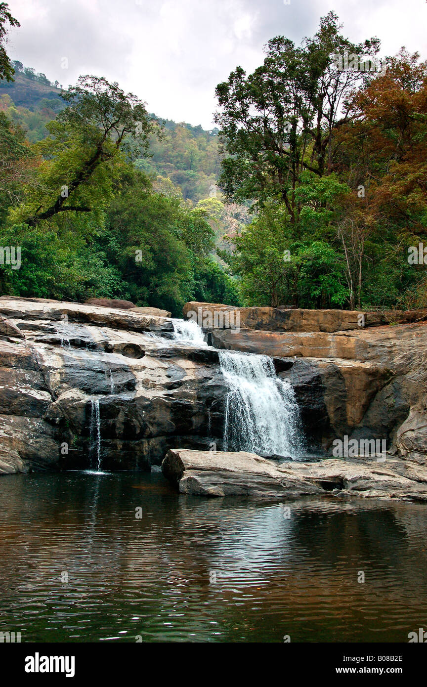 Thommankuthu watterfalls ,thodupusha, Idukki Stock Photo - Alamy