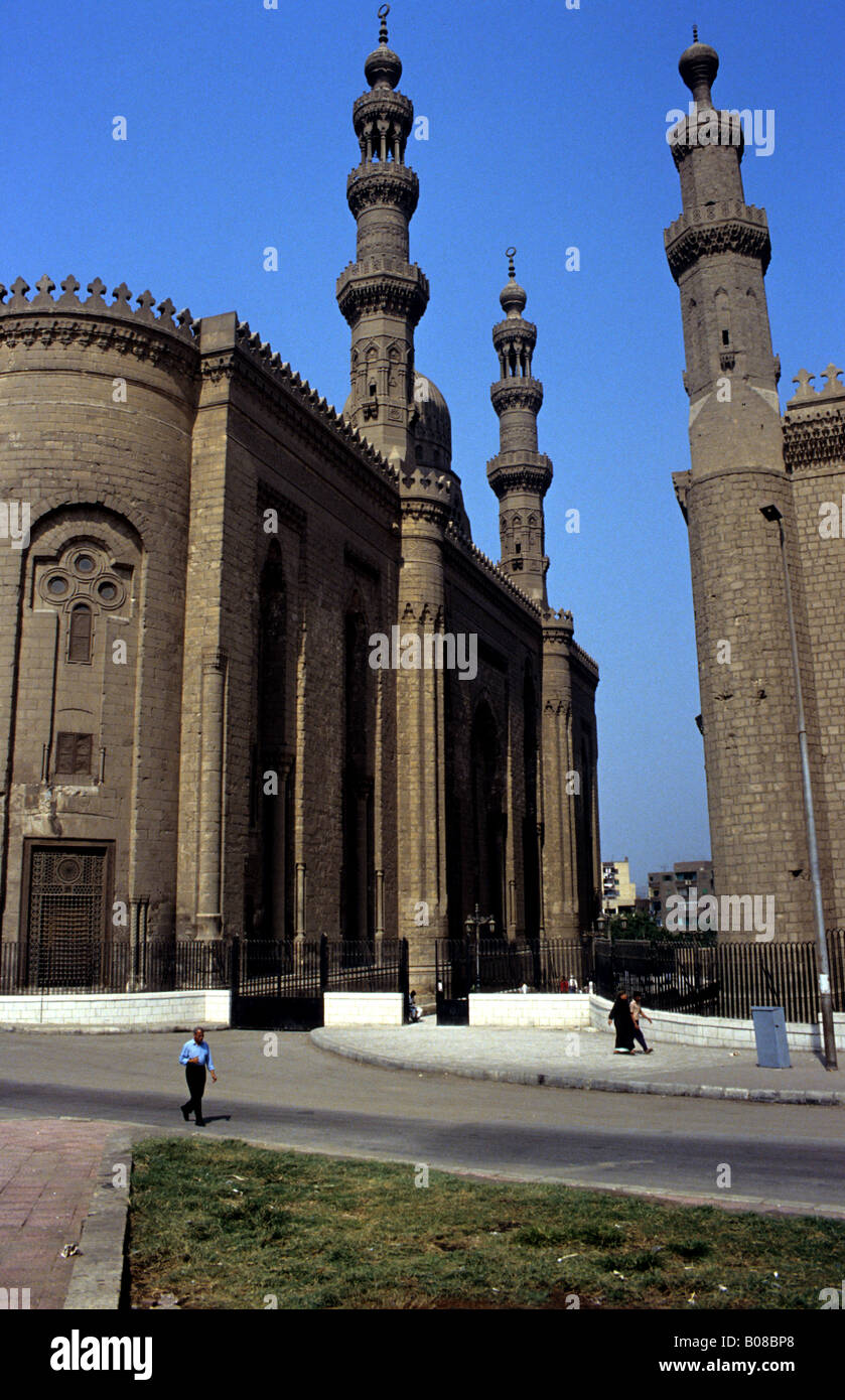 Beautiful mosques in the old part of Cairo known as Islamic Cairo Stock ...