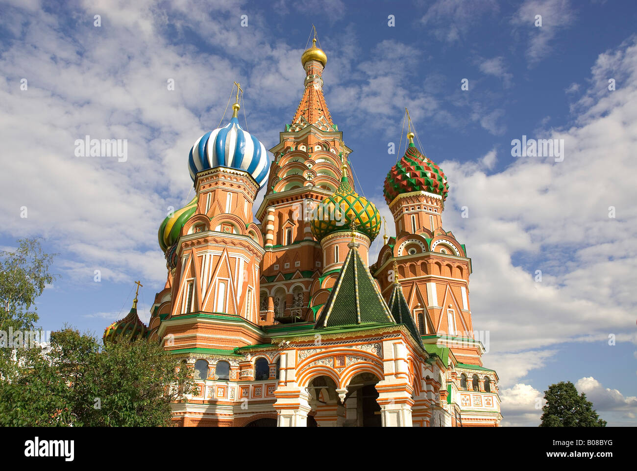 Russia. Moscow. Red Square. St. Basil's Cathedral Stock Photo - Alamy