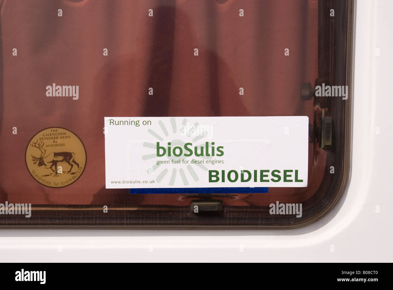 Biodiesel Sign In Car Window Stock Photo - Alamy
