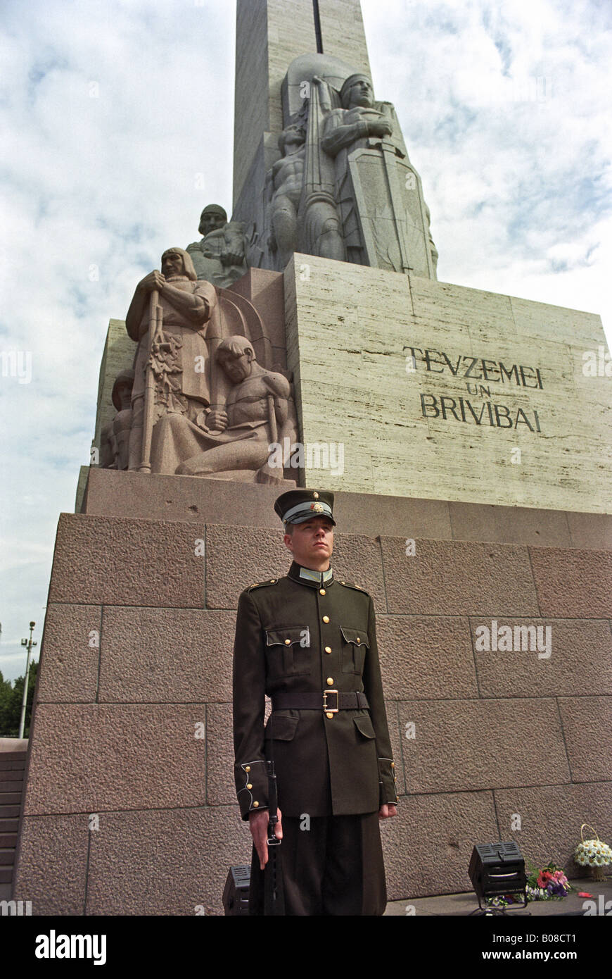 Statue of Freedom in the city centre of Riga, Latvia Stock Photo - Alamy