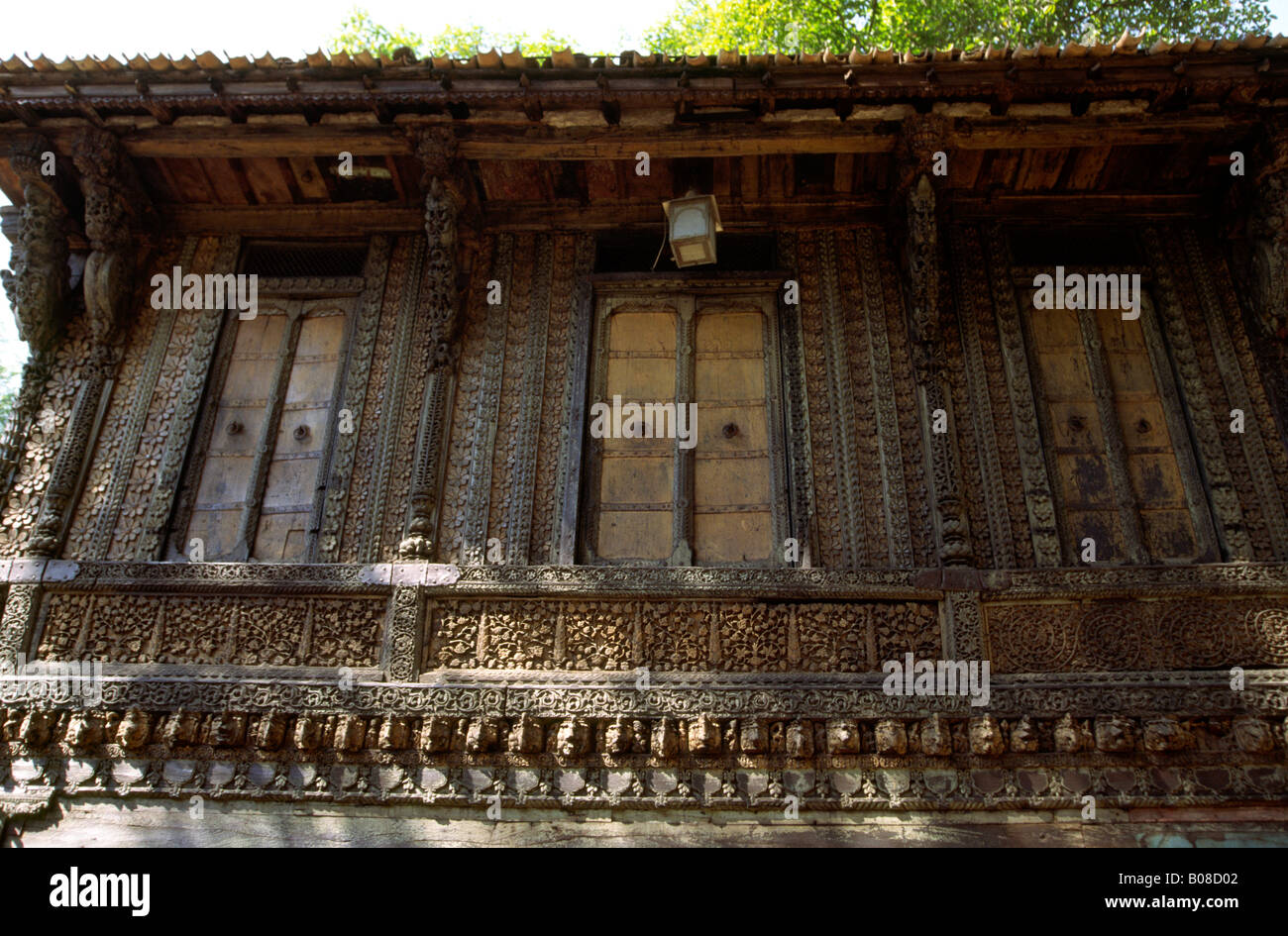 India Gujerat Ahmedabad Calico Museum of Textiles gate house detail ...