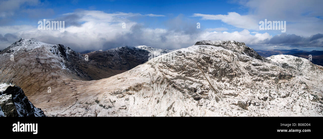 Beinn Ime and Ben Narnain Panorama from The Cobbler Stock Photo - Alamy