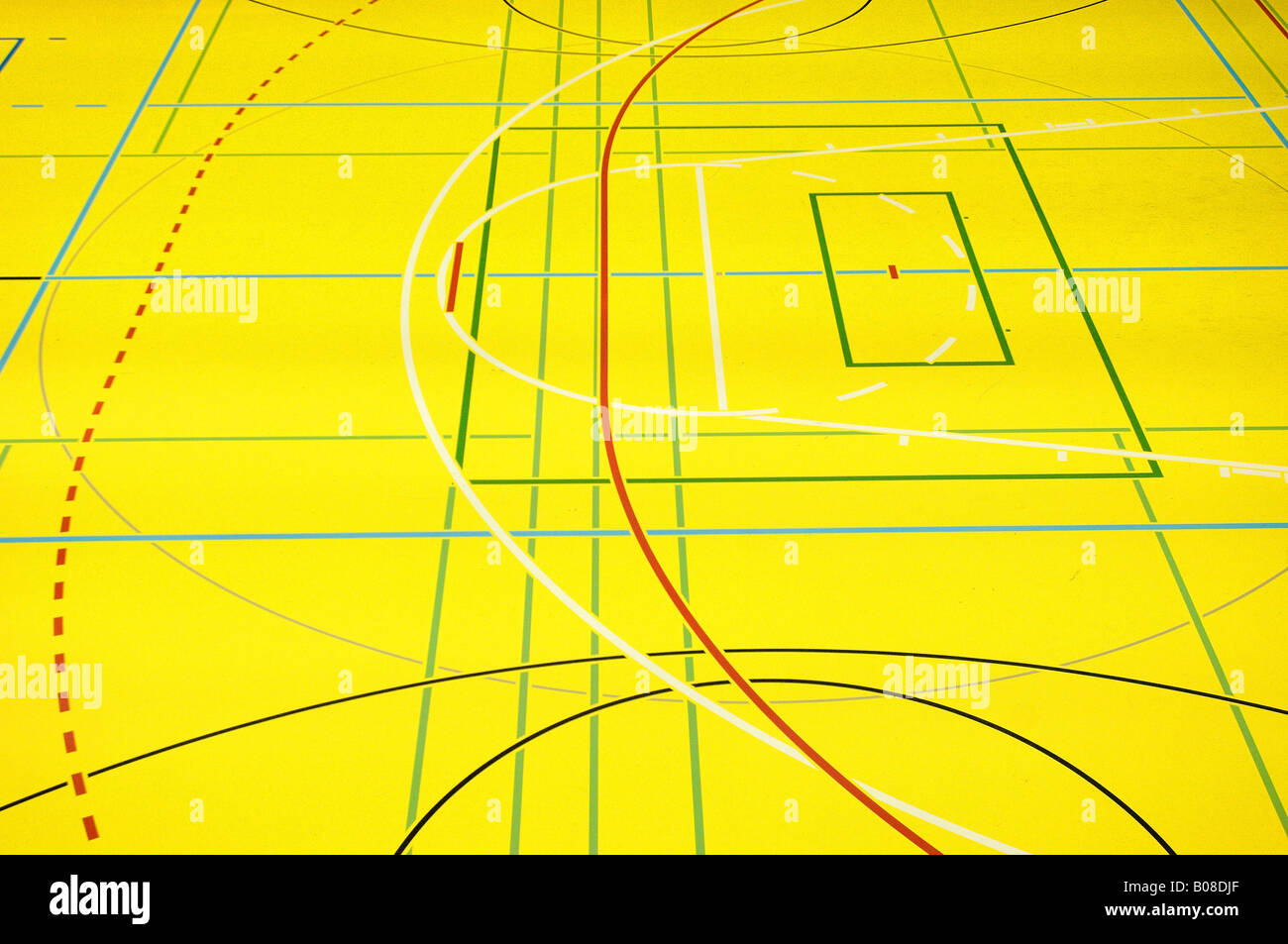 Indoor multiple sports field Stock Photo - Alamy