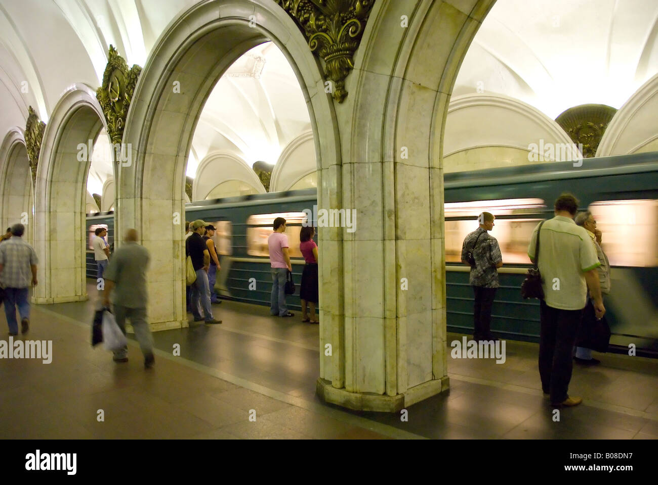 Russia. Moscow. Moscow Metro. Paveletskaya station Stock Photo - Alamy