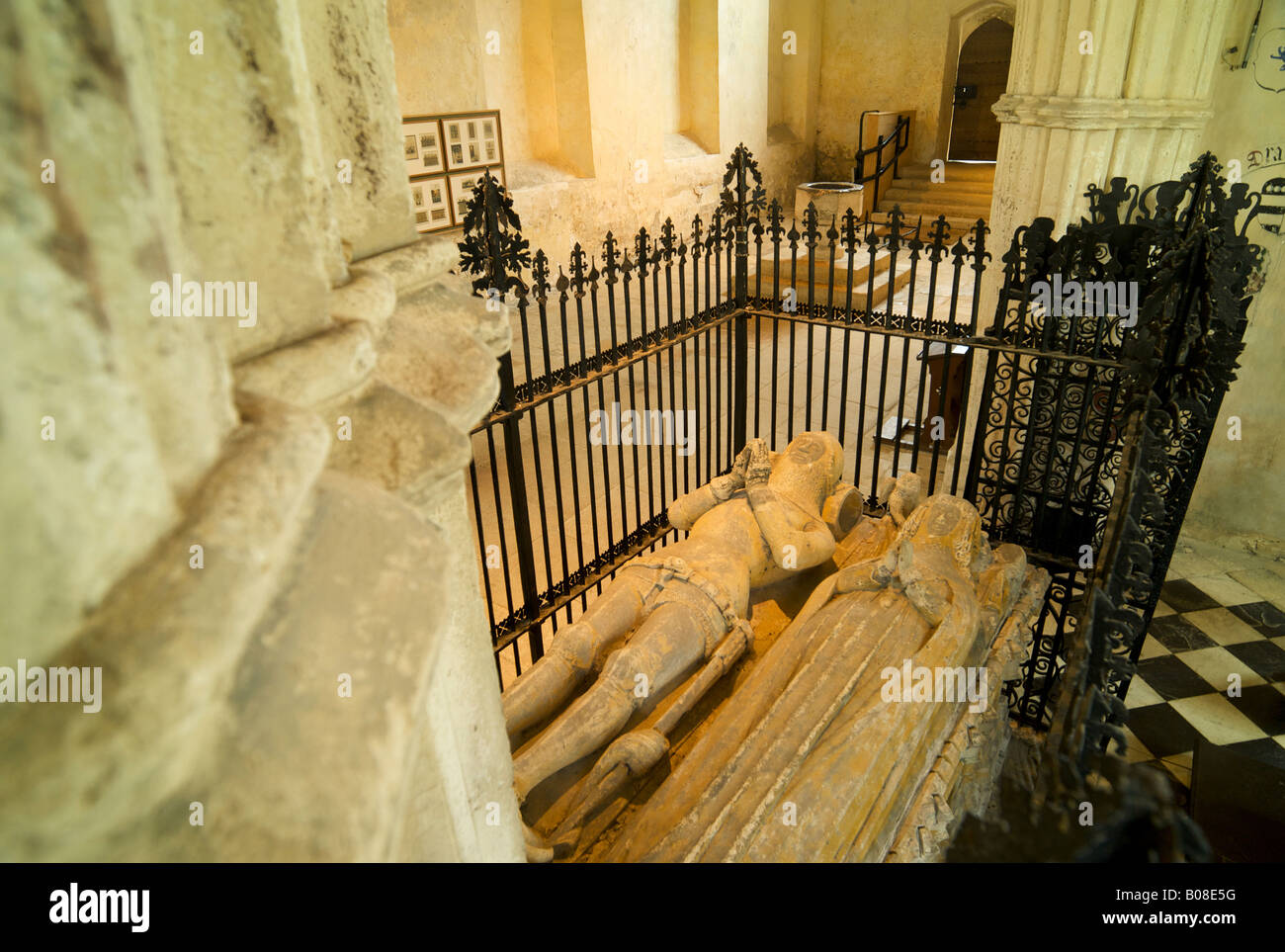The tomb of Sir Thomas Hungerford and his wife Lady Joan in the chapel ...