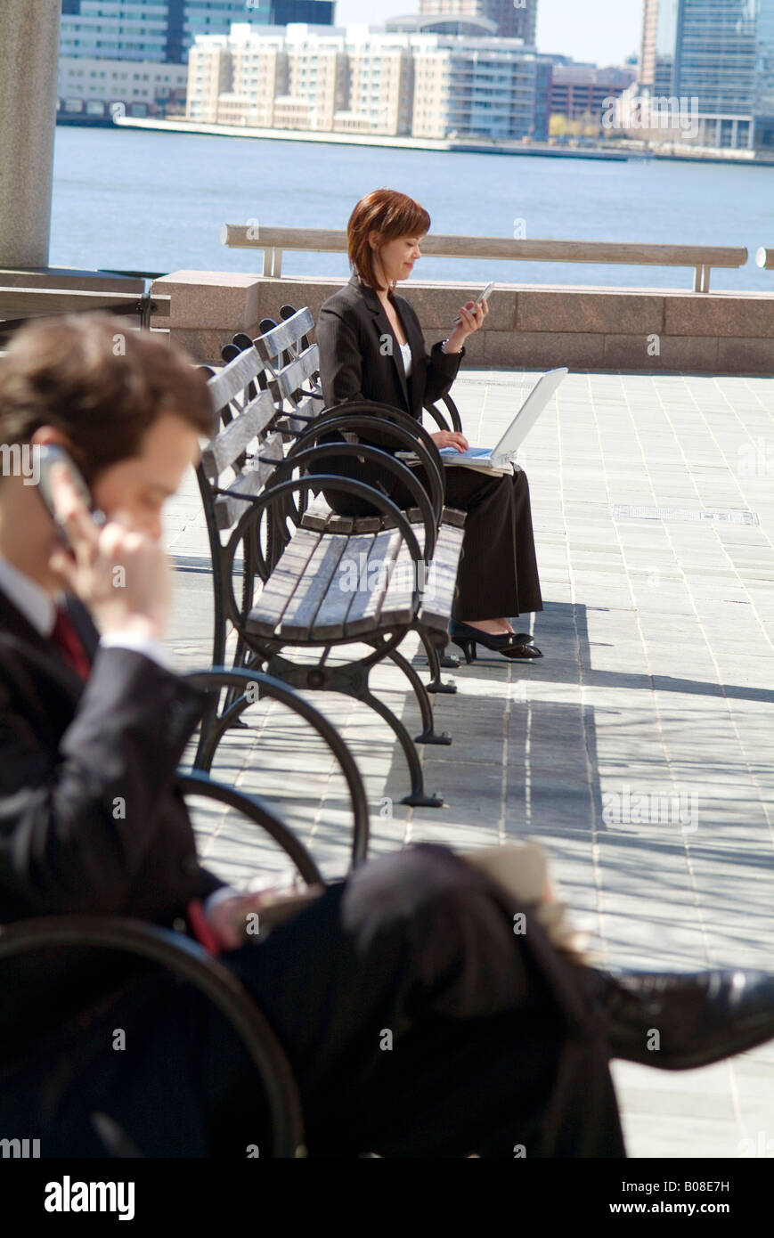 Office workers taking a break Stock Photo - Alamy