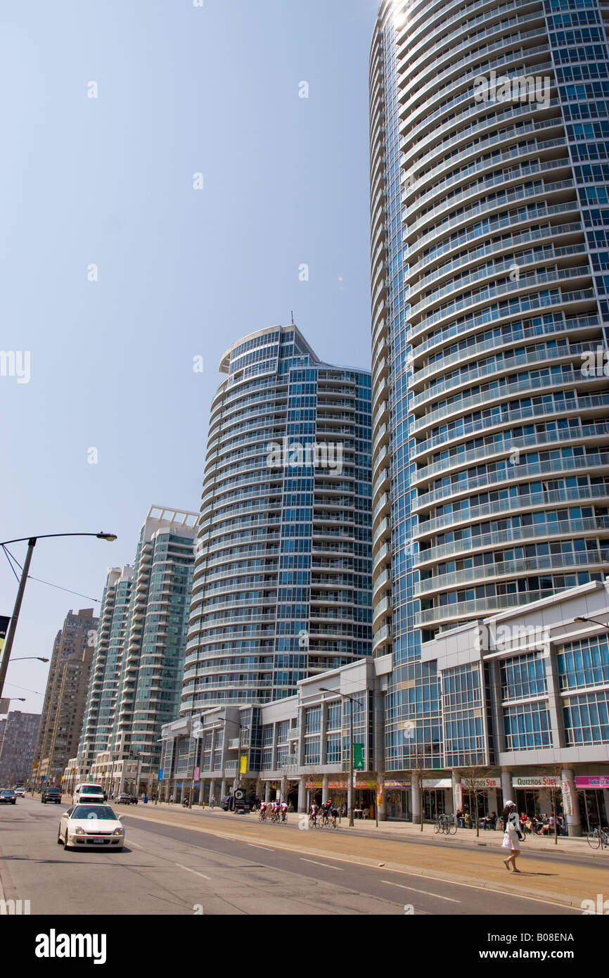 A row of Toronto condo building Stock Photo - Alamy