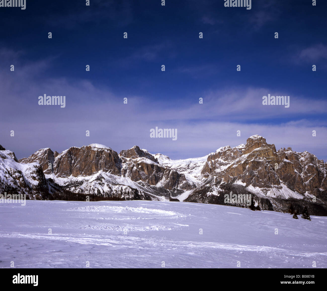 Gruppo Sella, Sella Gruppe from Corvara, Dolomites, Alto Adige ...