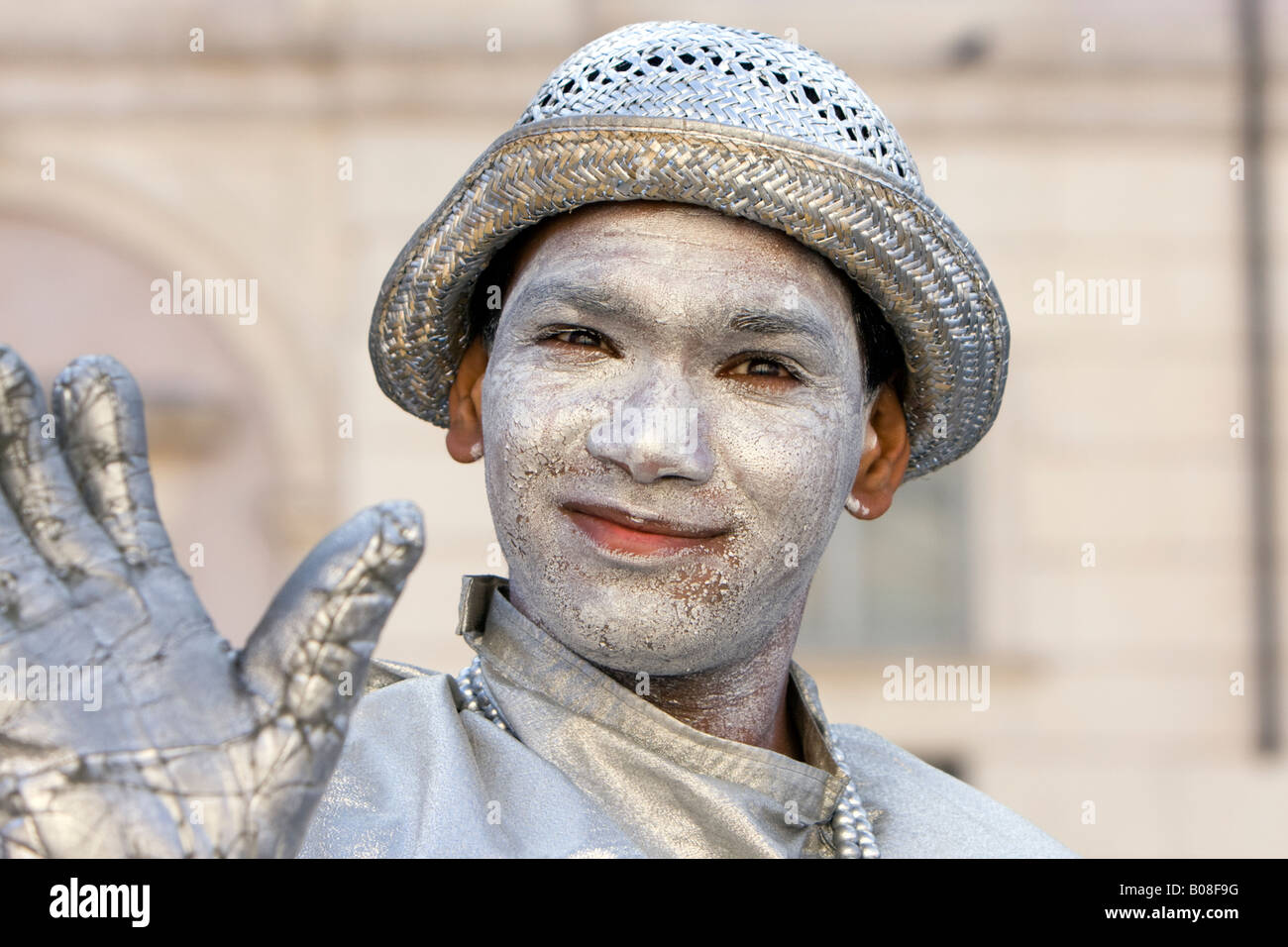 Mime Actor in the streets of Rome Italy Stock Photo - Alamy