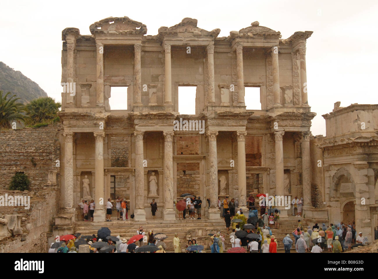 Celsus library at Ephesus turkey Stock Photo - Alamy