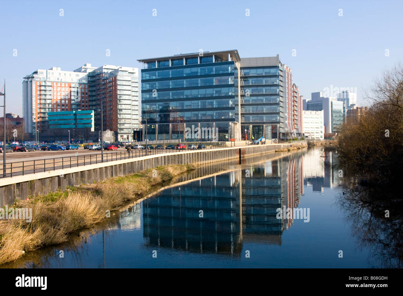 Whitehall Riverside and River Aire Leeds Yorkshire UK Stock Photo - Alamy