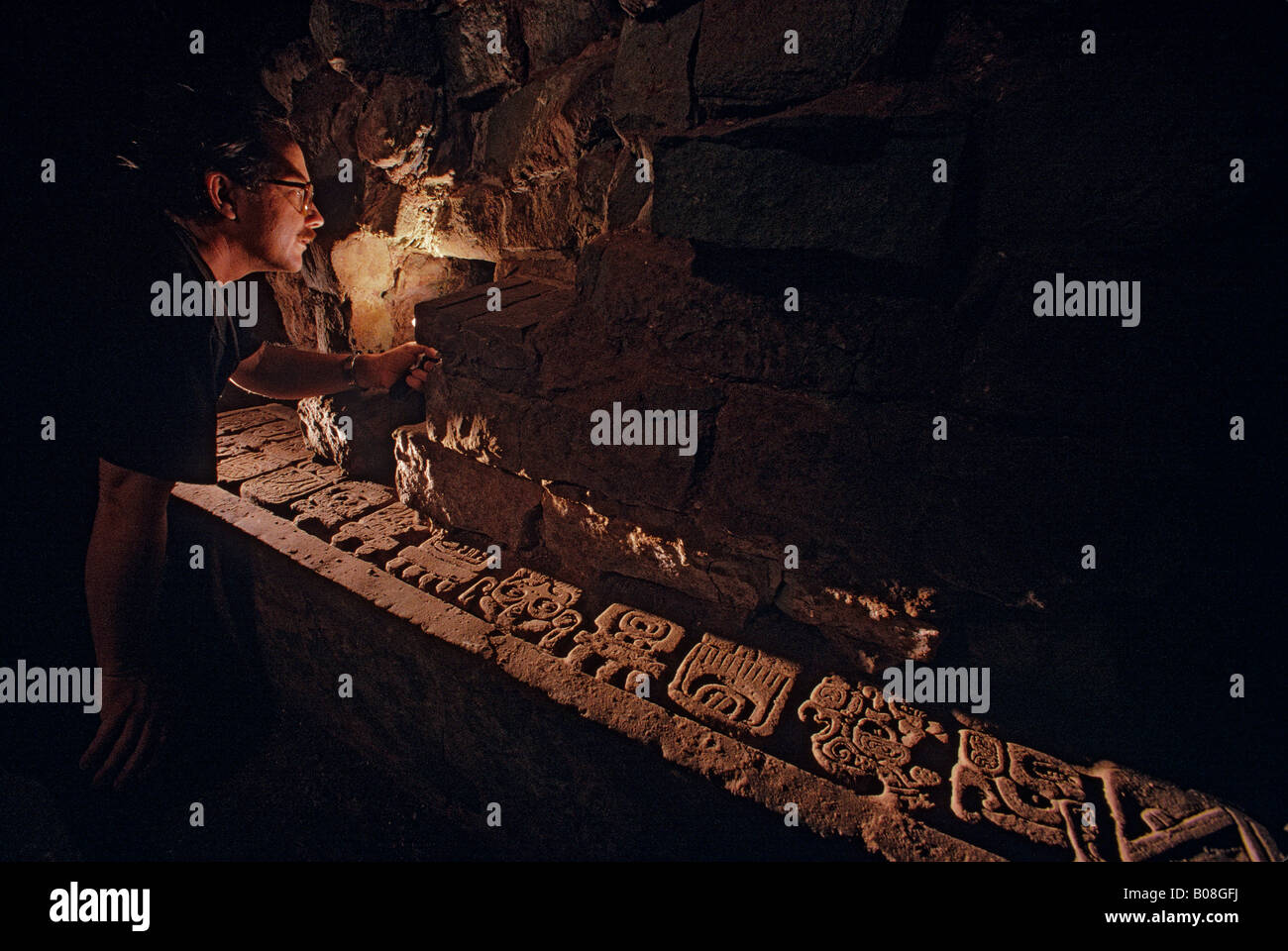 South America, Honduras, Copan, Queen Tomb, David Sedat Stock Photo - Alamy