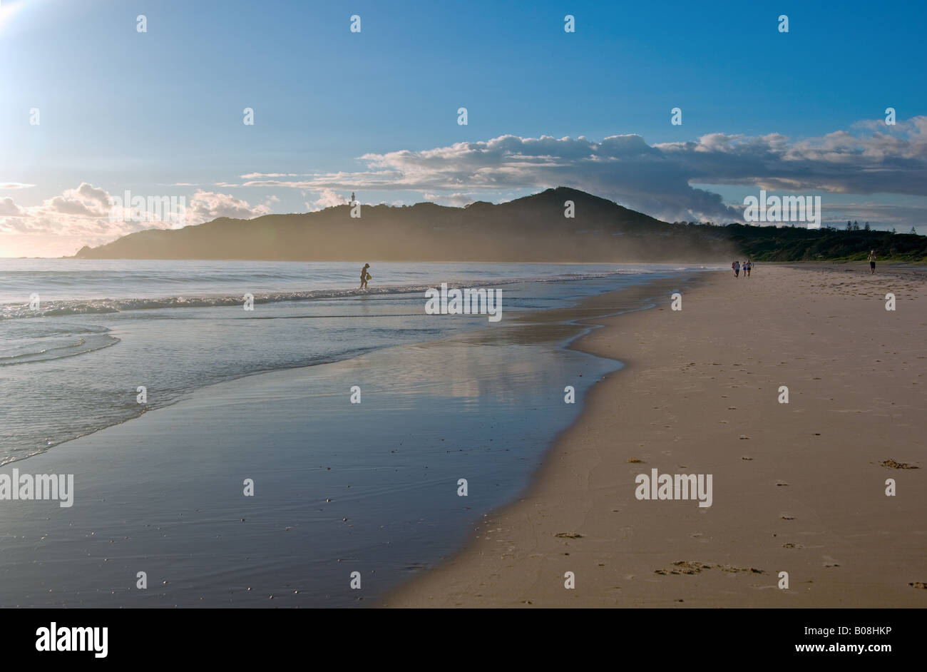 beautiful tropical beach in the morning Stock Photo - Alamy