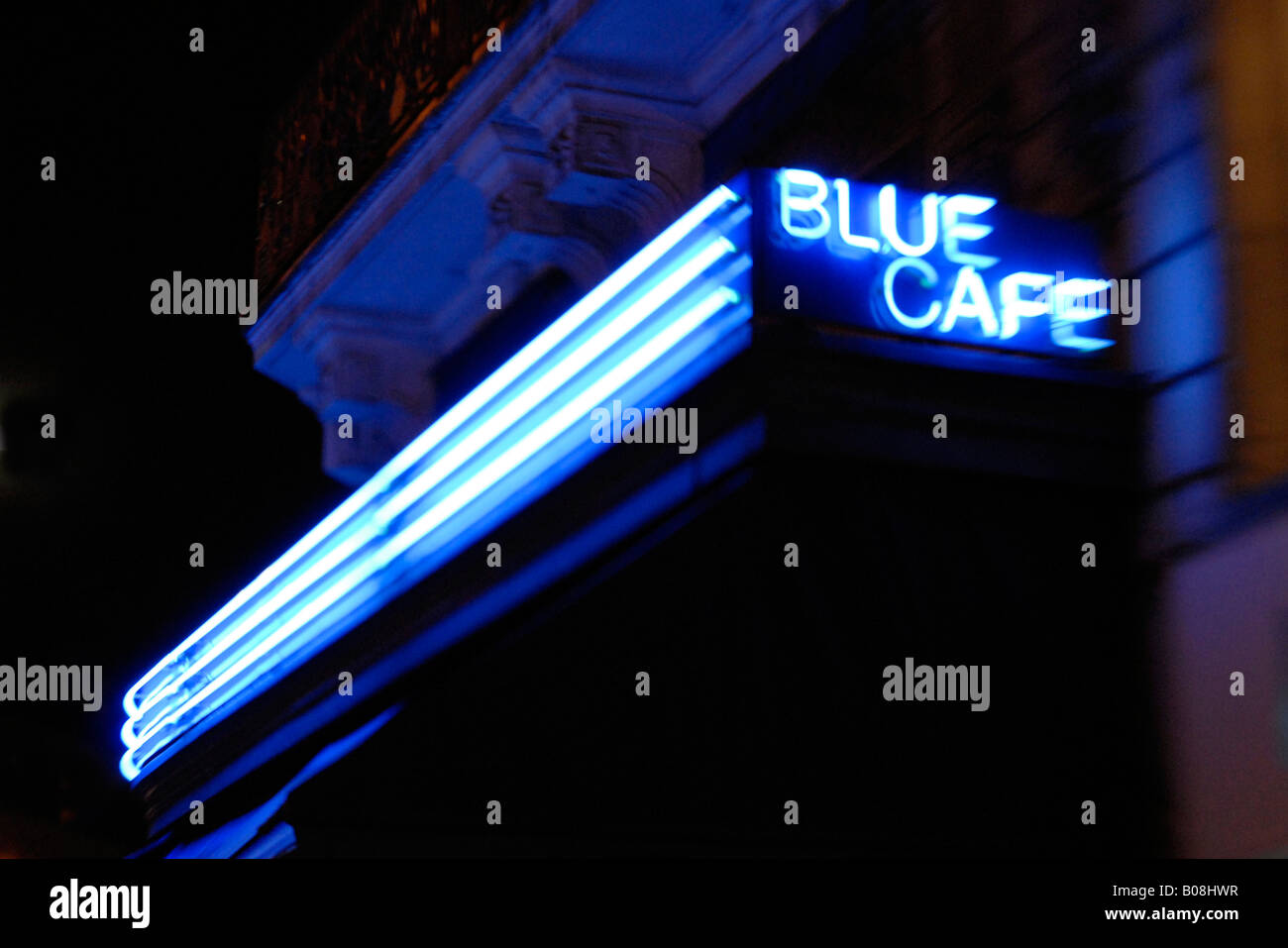 Blue cafe paris Stock Photo - Alamy