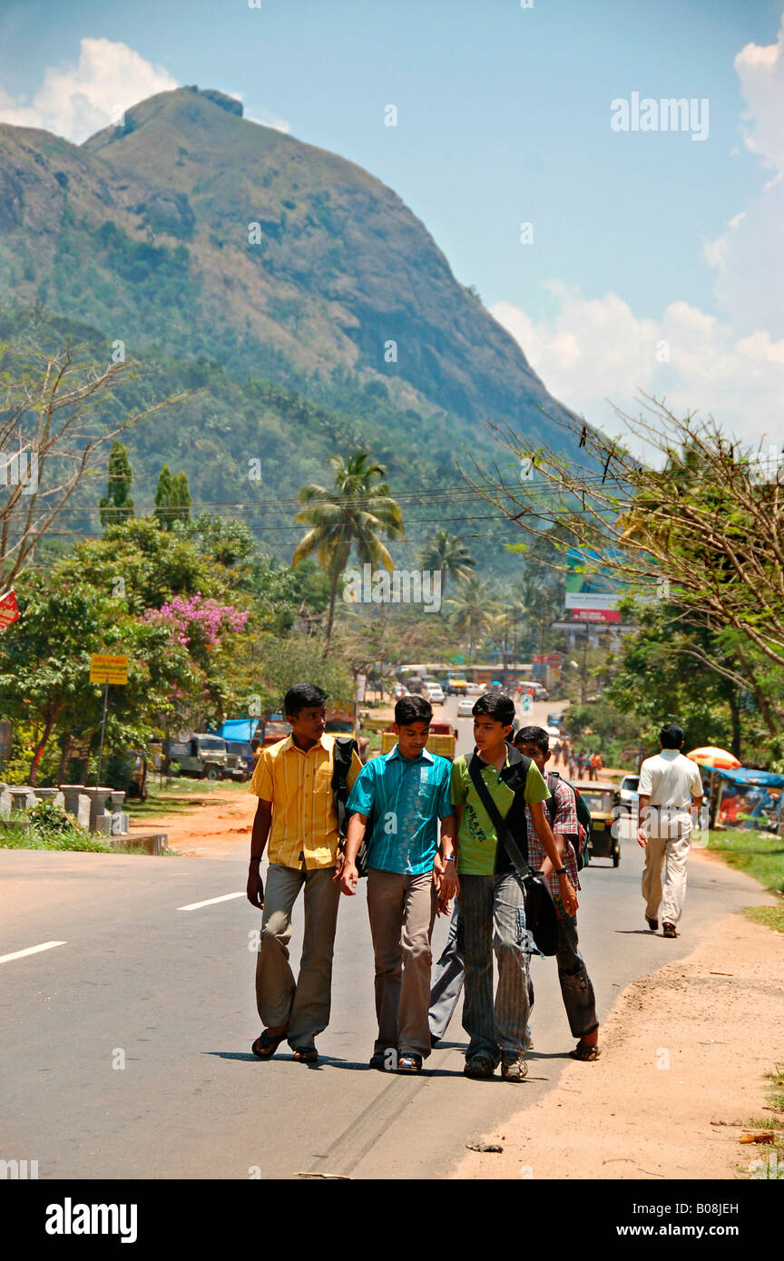 Boys' day trip to Ankamali Stock Photo - Alamy