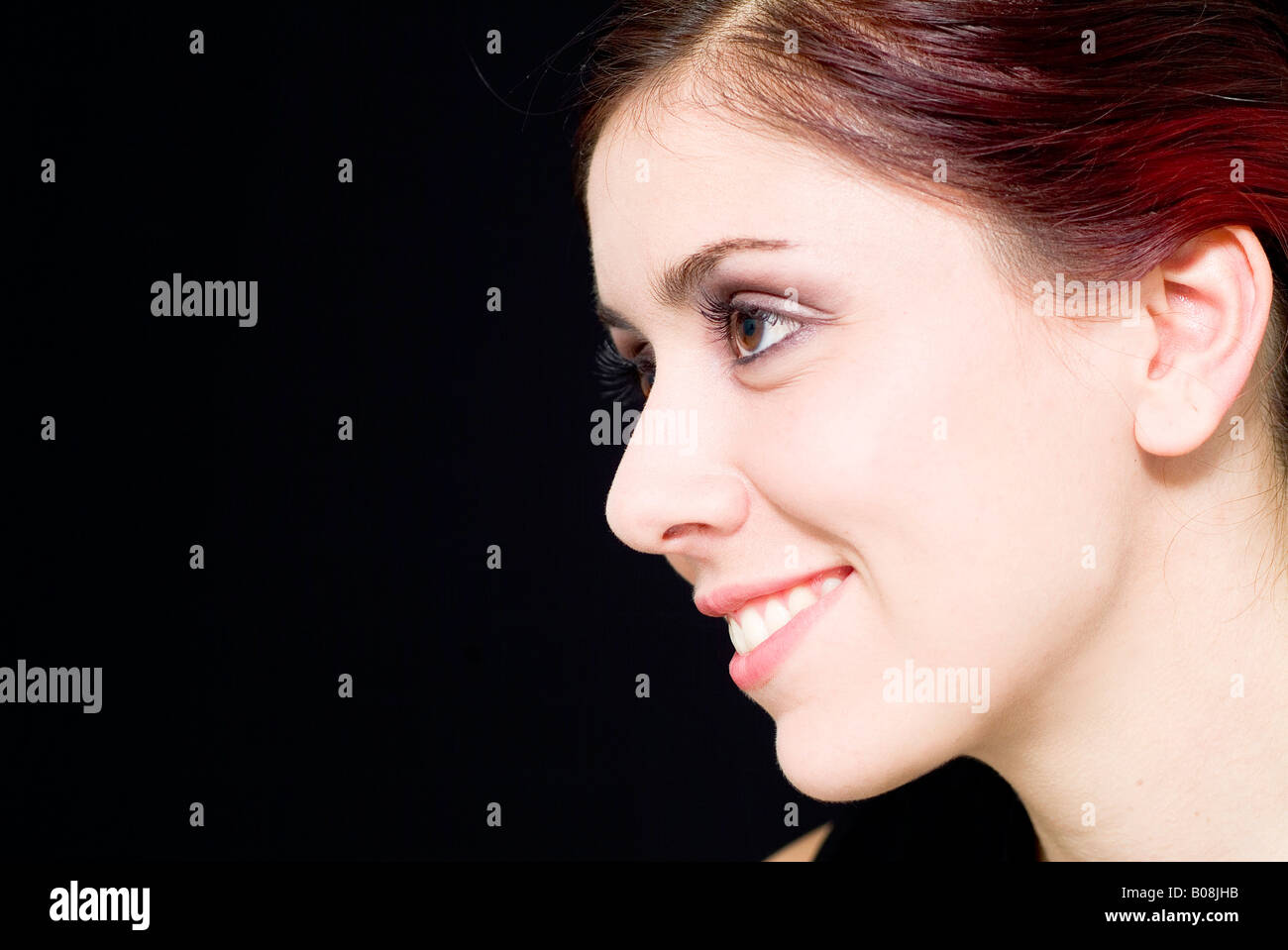 Profile of woman Stock Photo - Alamy