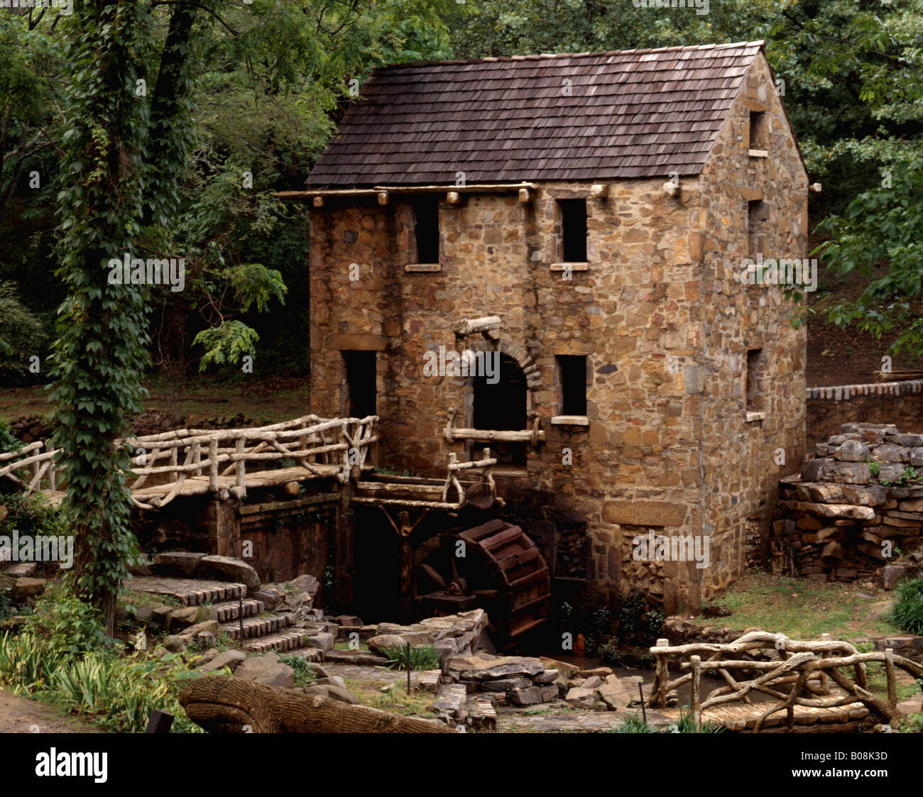 Old Stone Gristmill (1835), Arkansas Stock Photo - Alamy