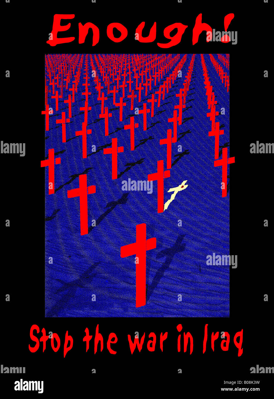 Iraq war protest poster in hi-res stock photography and images - Alamy