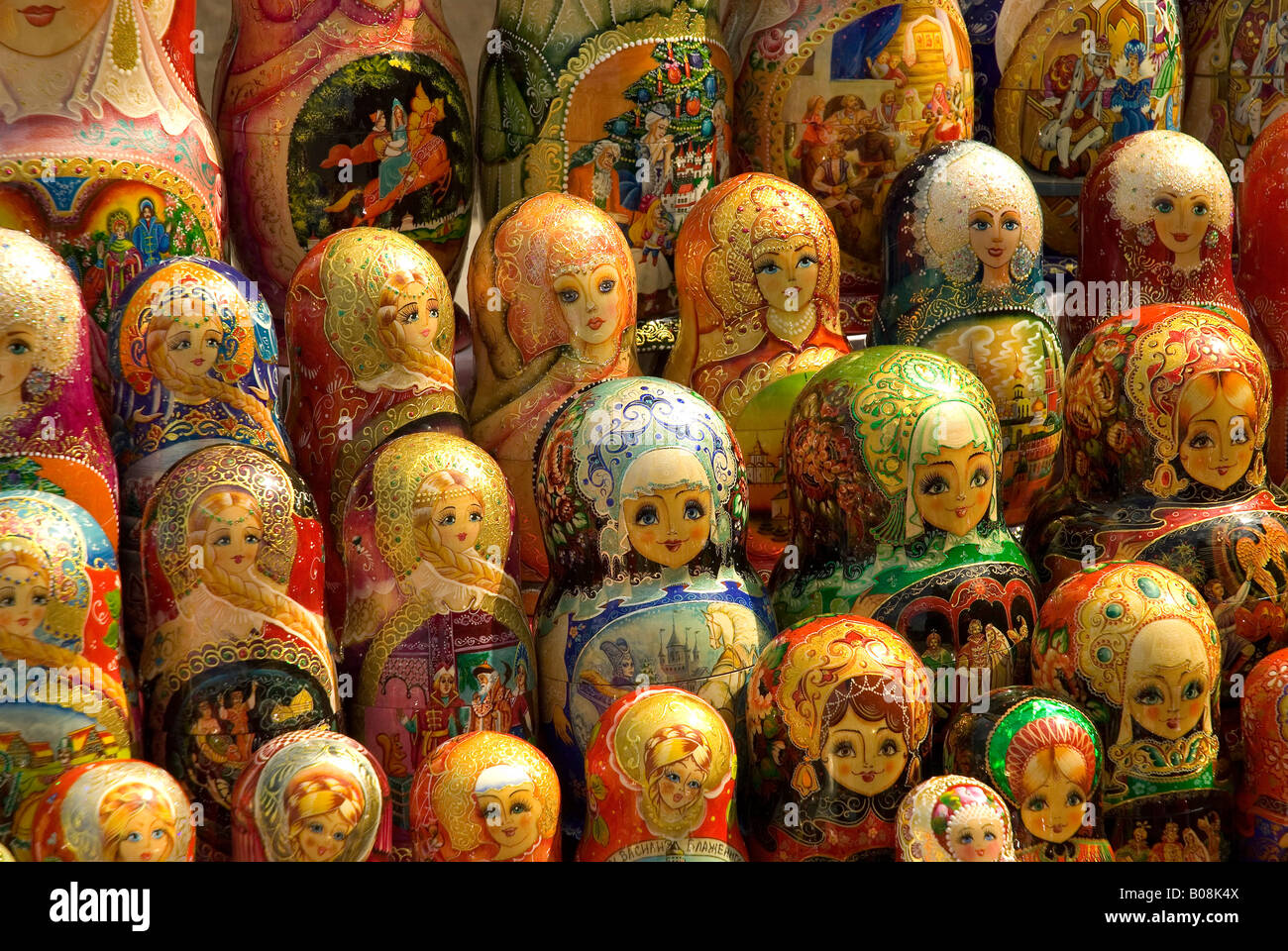 Russia. Moscow. Red Square. Matryoshka dolls Stock Photo - Alamy