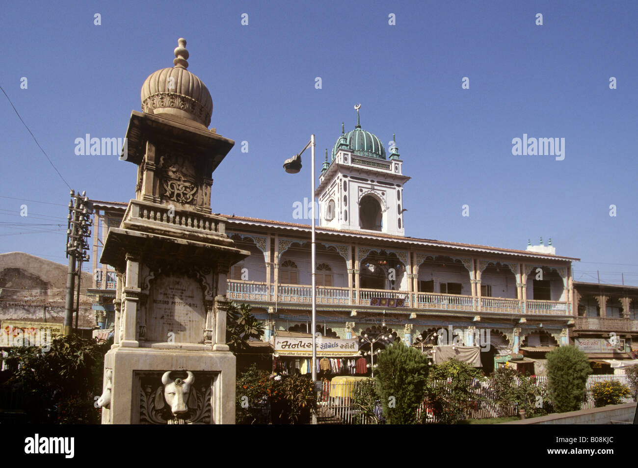 India Gujerat Bhavnagar town centre Richard Proctor Sims memorial Stock ...