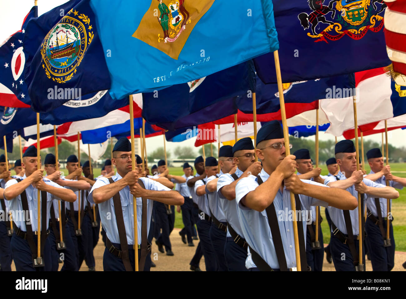 USAF Airmen state flags Stock Photo - Alamy