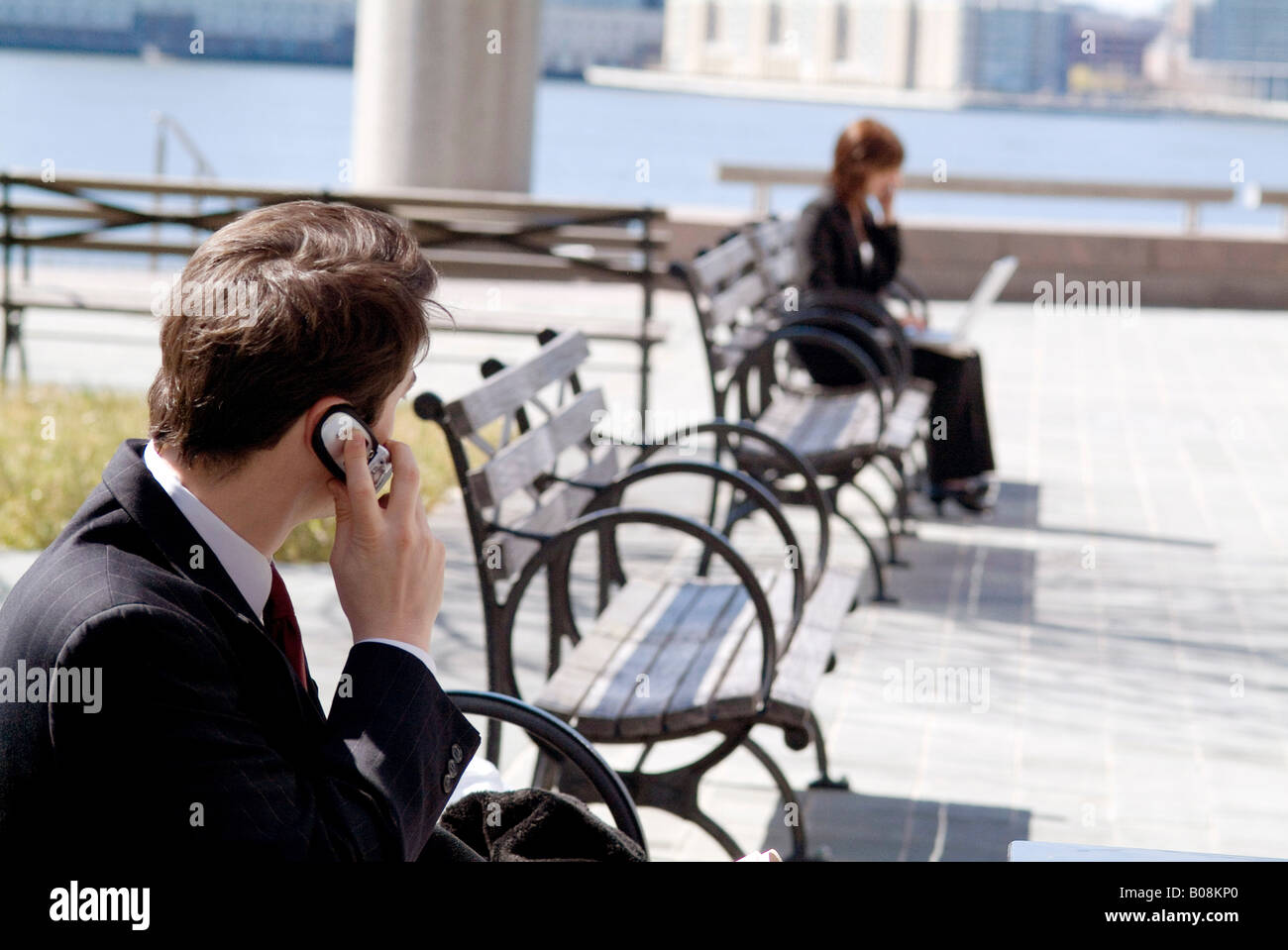Office workers taking a break Stock Photo - Alamy