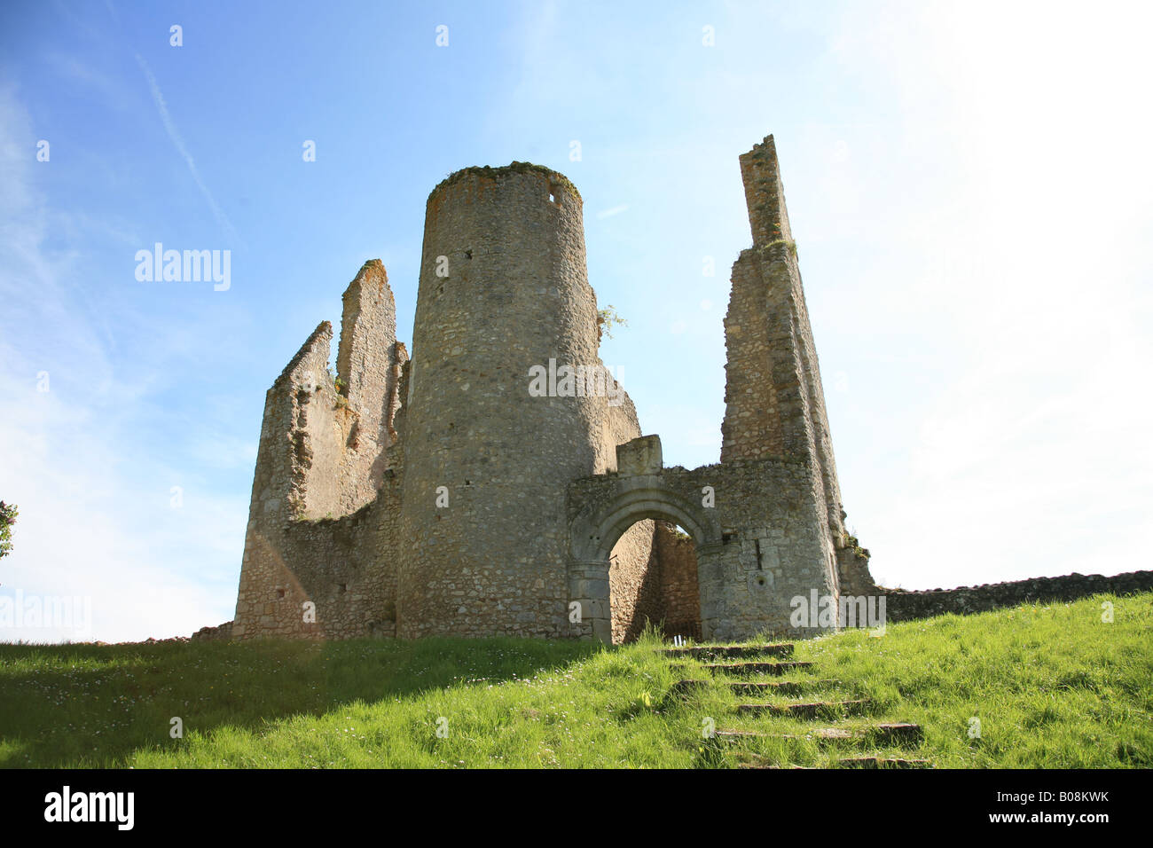 Angles sur L'Anglin the beautiful medieval village in Vienne, Poitou ...