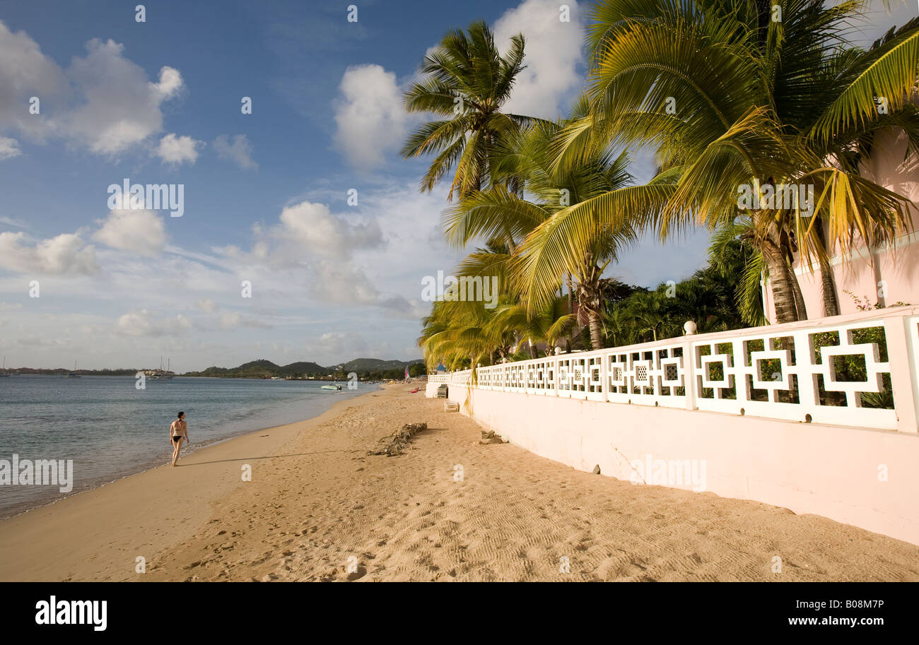 Reduit Beach Rodney Bay, Gros Islet St Lucia Stock Photo - Alamy
