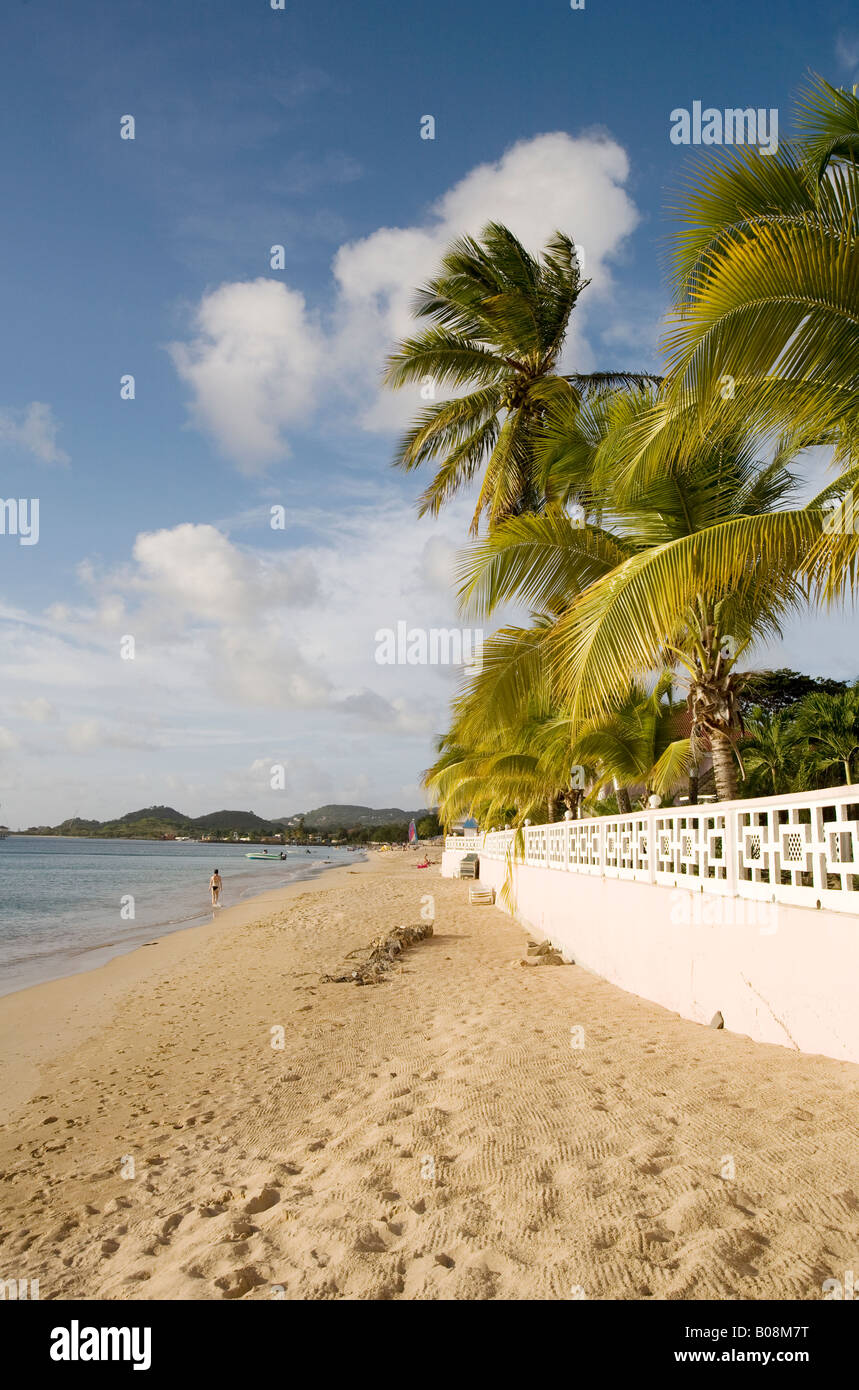 Reduit Beach Rodney Bay, Gros Islet St Lucia Stock Photo - Alamy