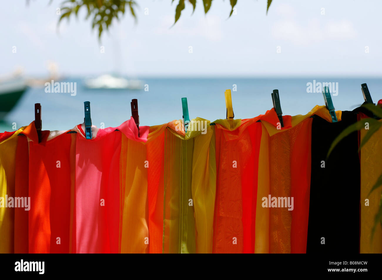 Clothes. Grenadines, Caribbean Windward Islands Stock Photo - Alamy