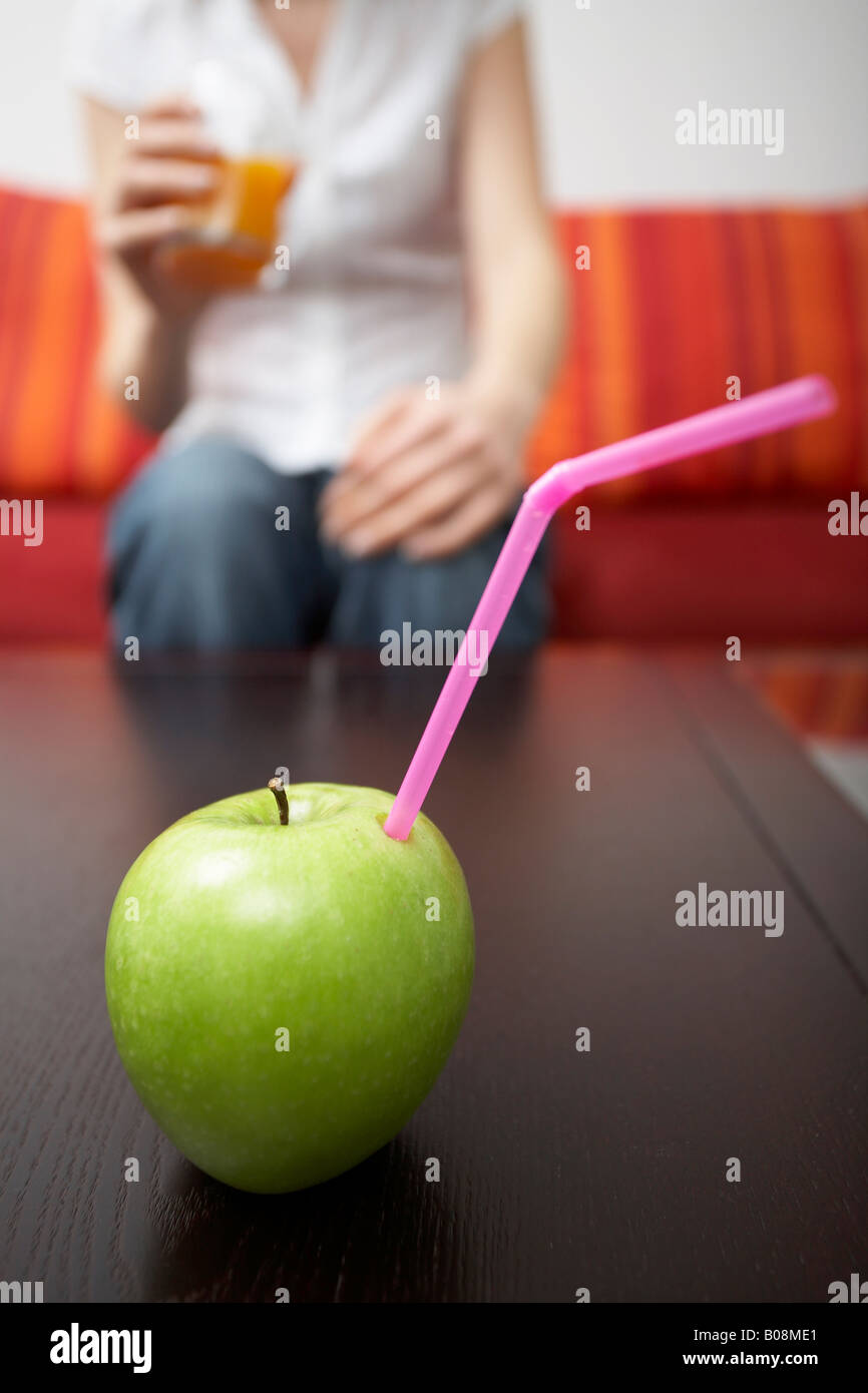 Pure apple juice Stock Photo - Alamy