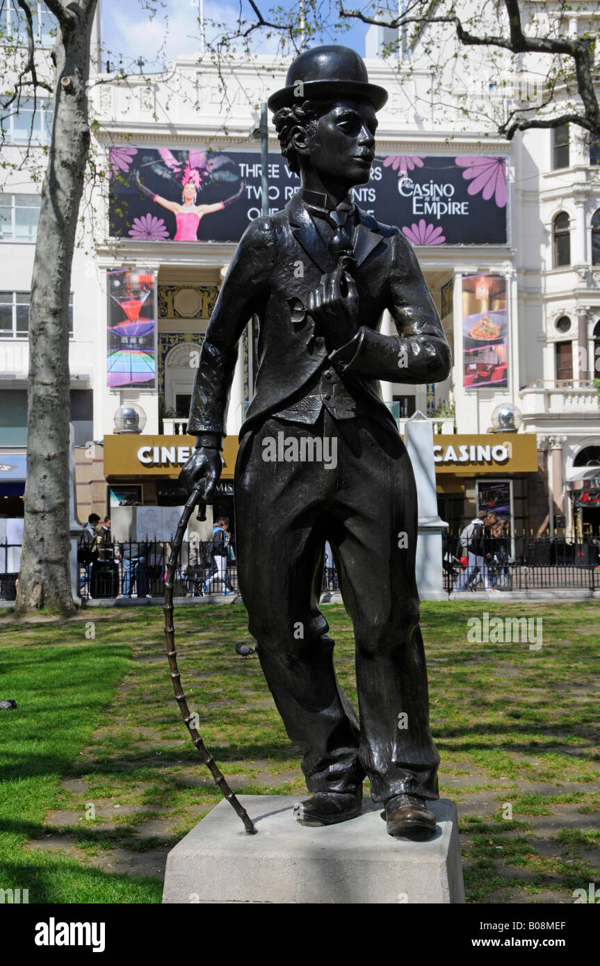 Statue of Charles Chaplin Leicester Square West End London Empire ...