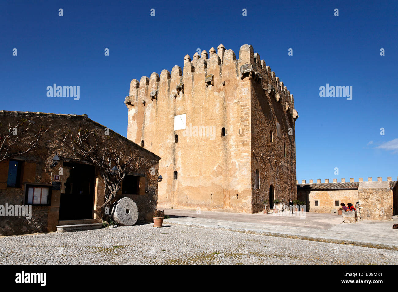 Torre de Canyamel tower, landmark of Majorca, Balearic Islands, Spain ...