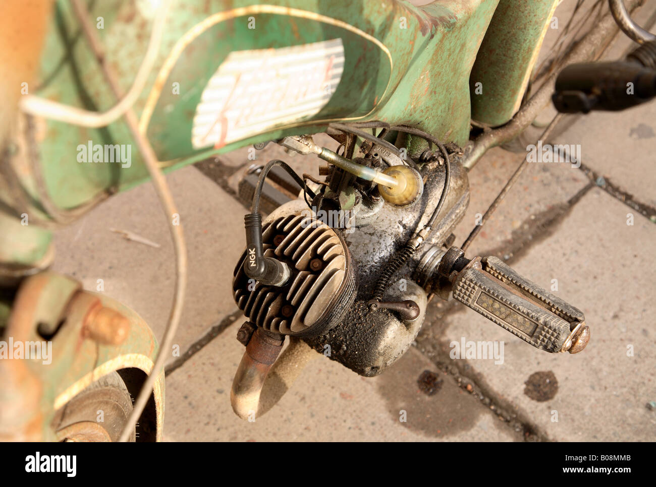 old moped stockholm Stock Photo - Alamy