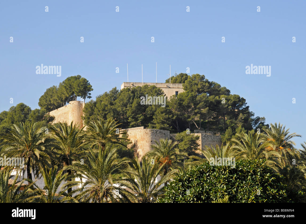 Castle, Denia, Valencia, Costa Blanca, Spain Stock Photo - Alamy